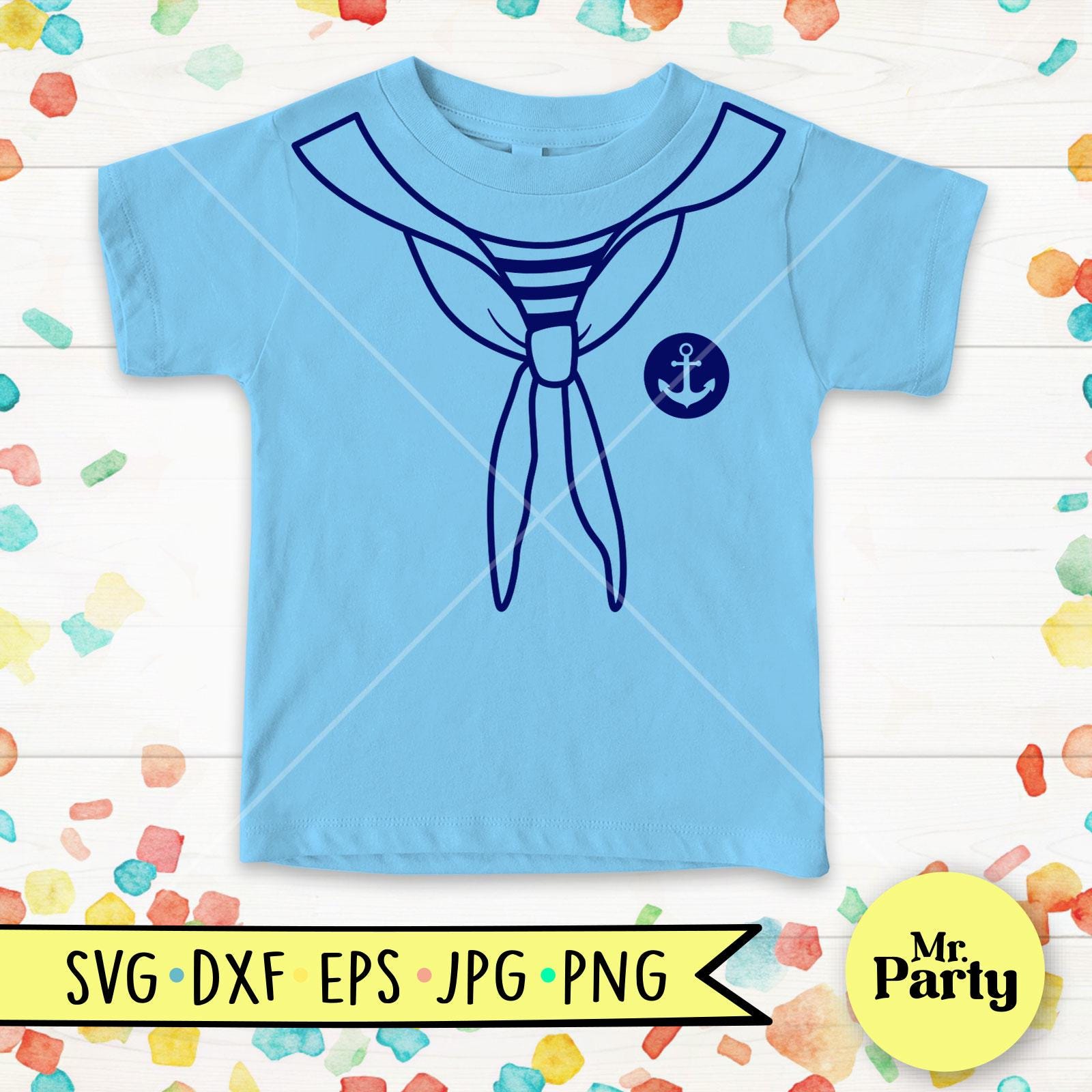 Sailor Costume Svg, Sailor SVG, Costume SVG, Sailor Shirt Svg Svg ...