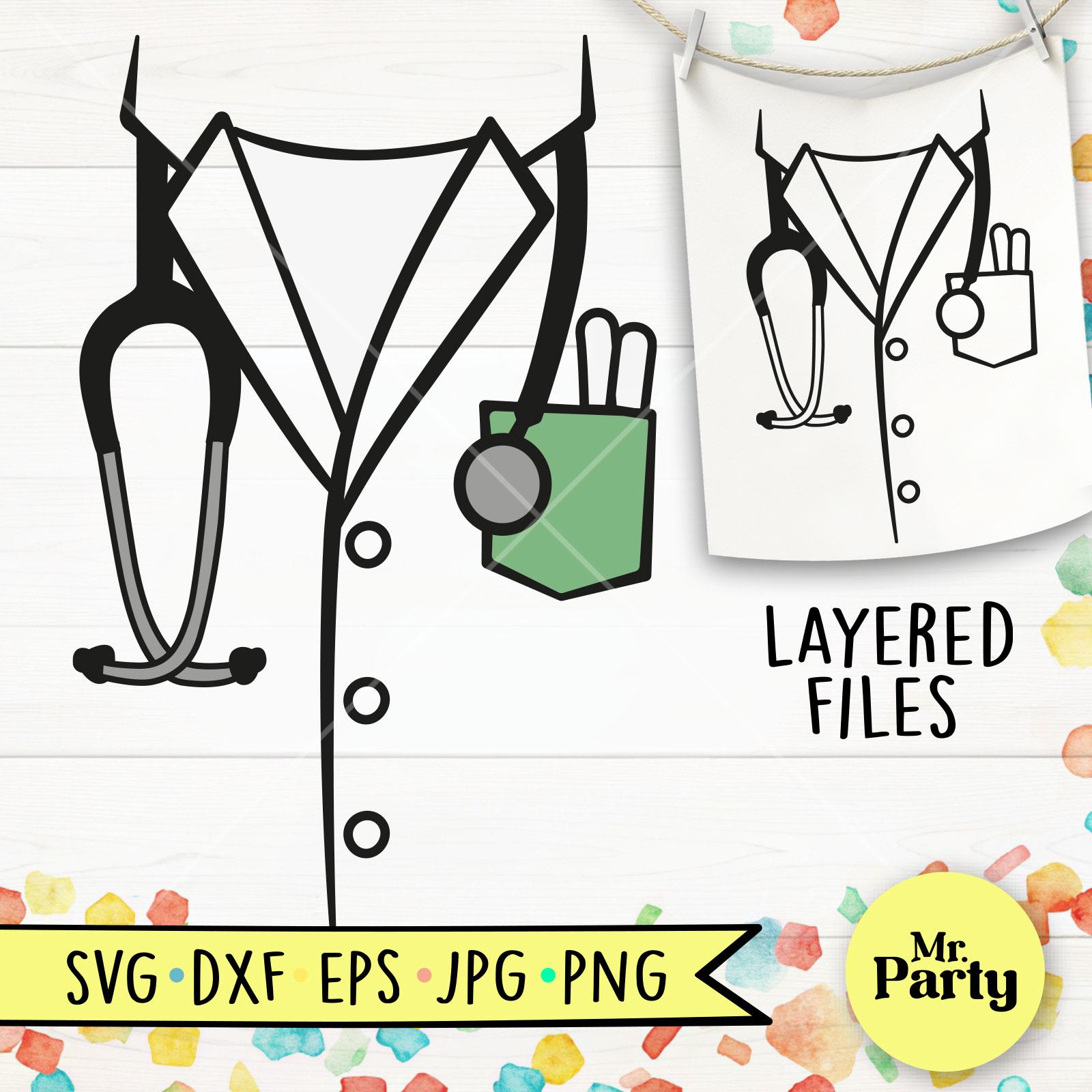 Doctor Uniform Svg, Doctor Costume SVG, Doctor Shirt Svg, Halloween ...