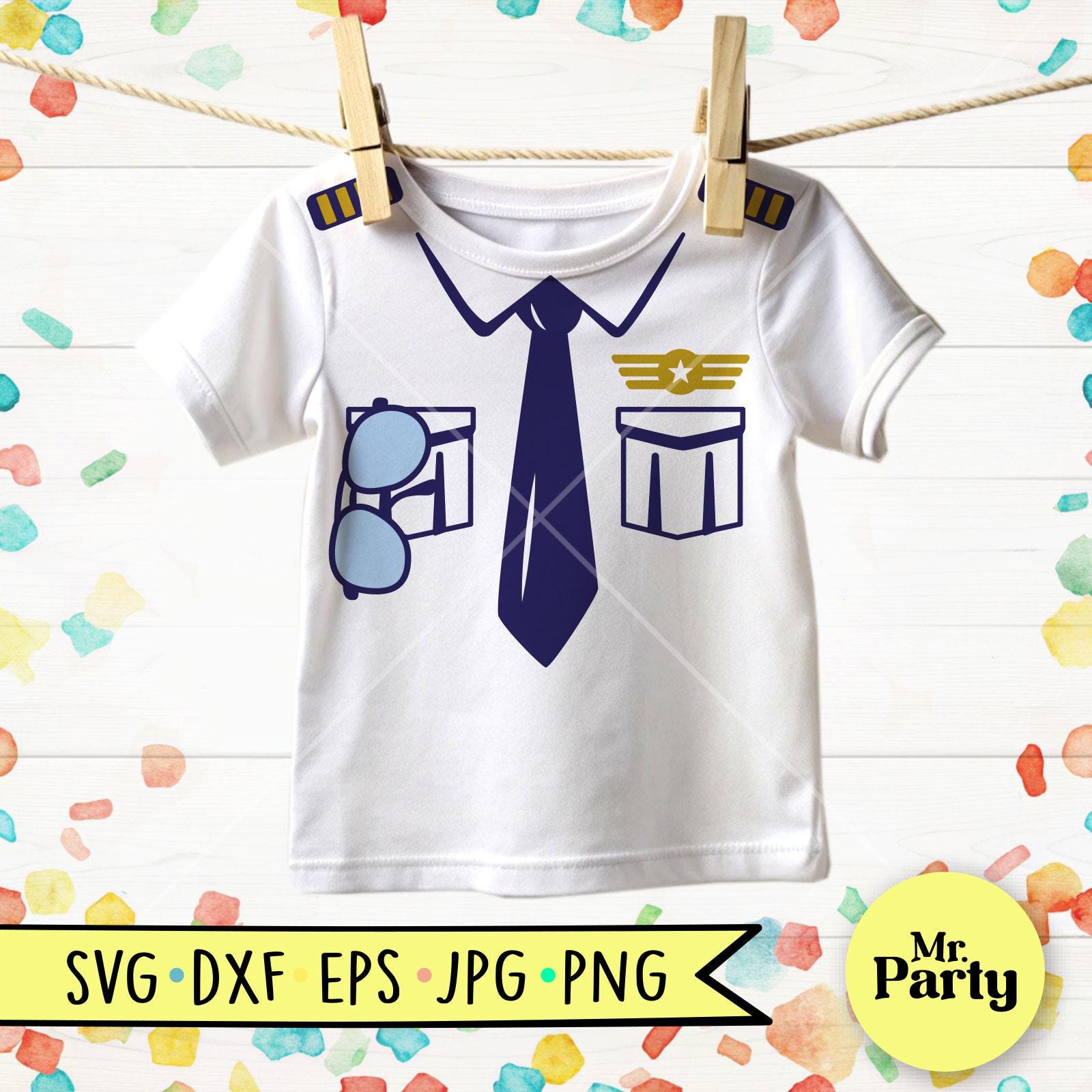 Pilot Uniform Svg, Pilot Costume Svg, Pilot Svg, Halloween Shirt Svg ...