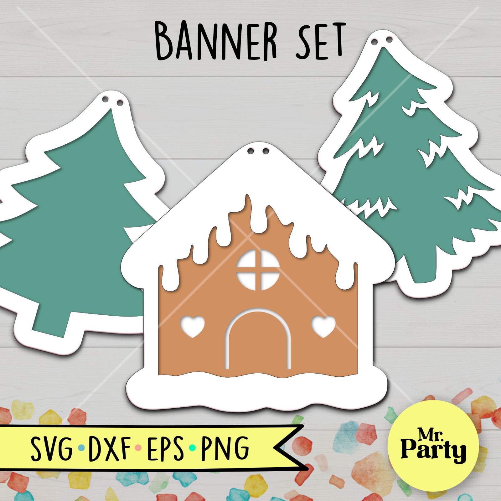 Christmas Banner Svg, Christmas Tree Svg, Fir Tree Svg, Fir Tree ...