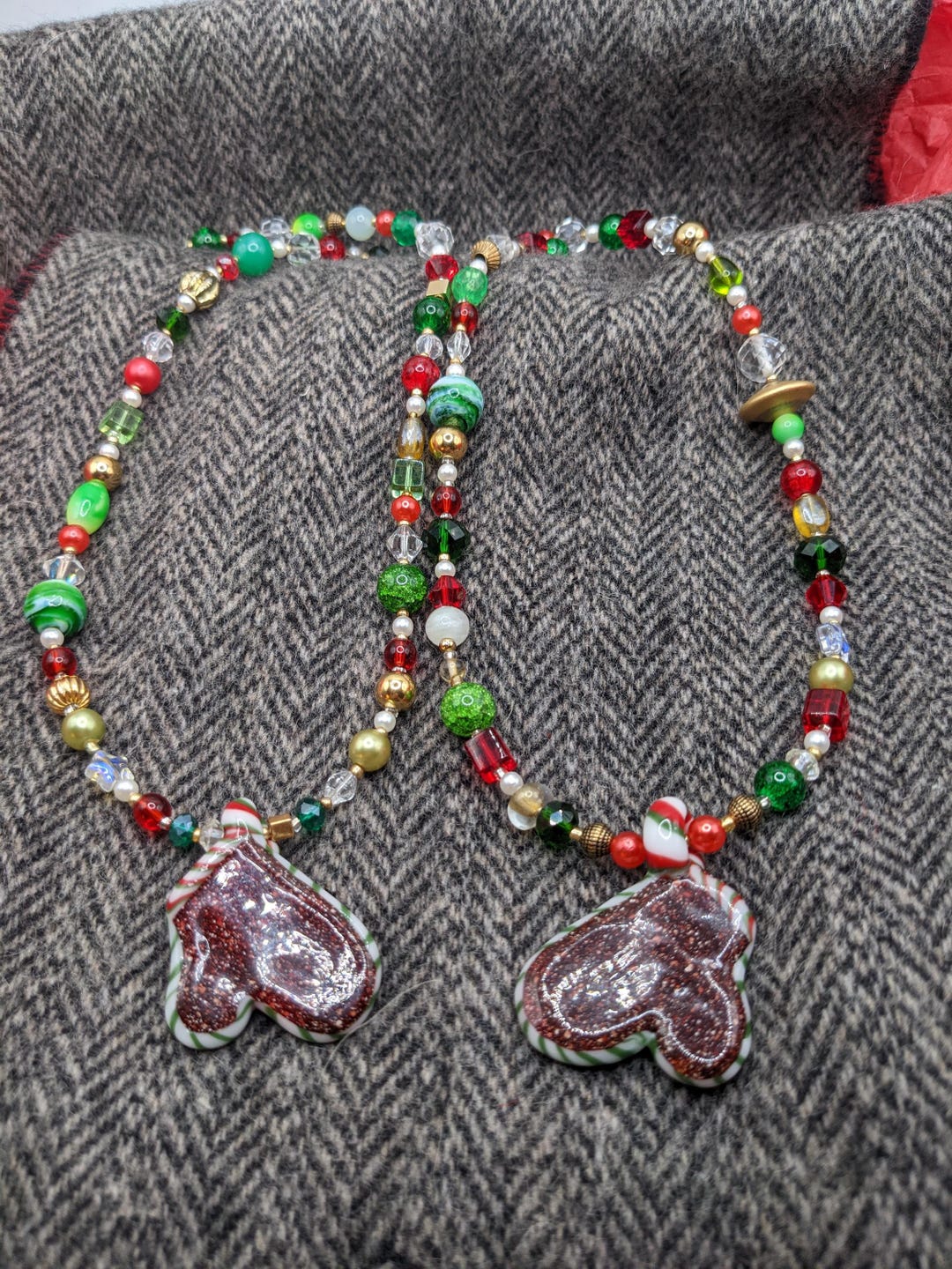 Best Friend Christmas Blown Glass Mittens - Etsy