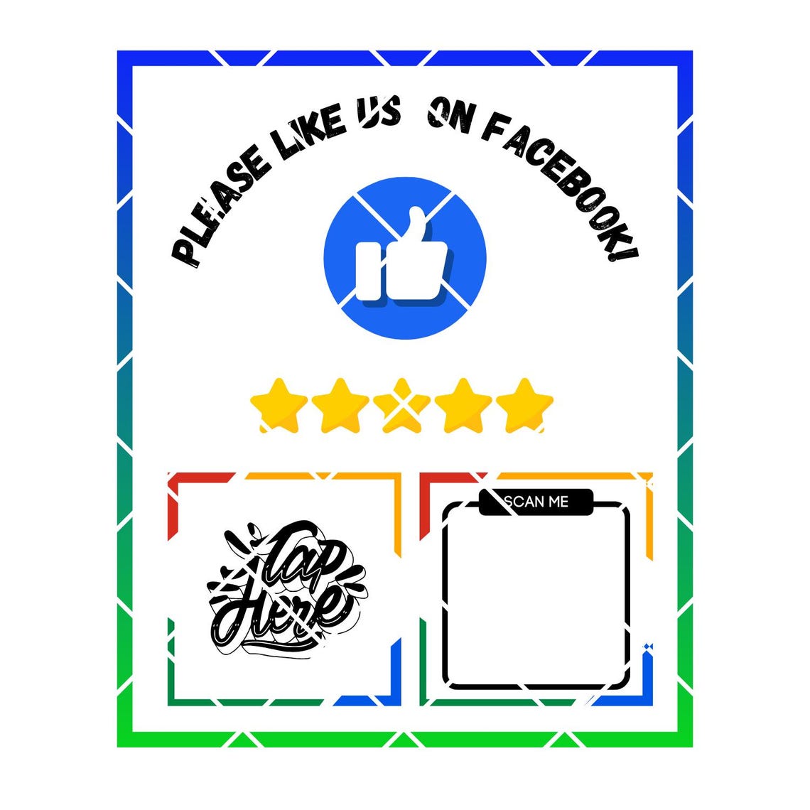 Please Leave Us a Review With Like Us on Social Media Bundle PNG ...