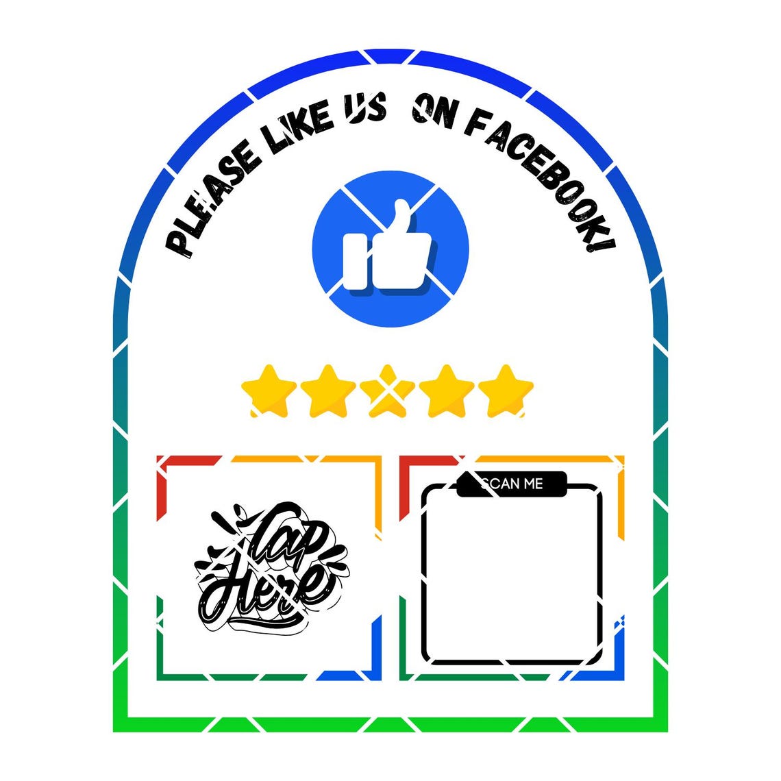 Please Leave Us a Review With Like Us on Social Media Bundle PNG ...