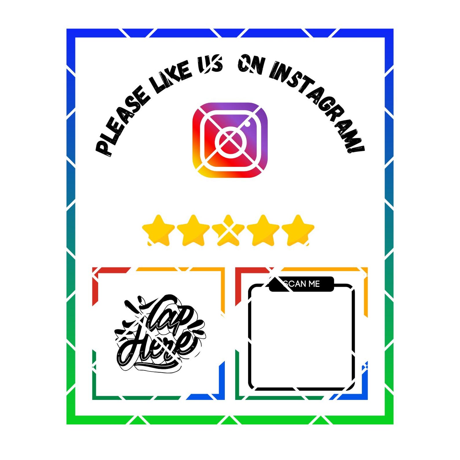 Please Leave Us a Review With Like Us on Social Media Bundle PNG ...