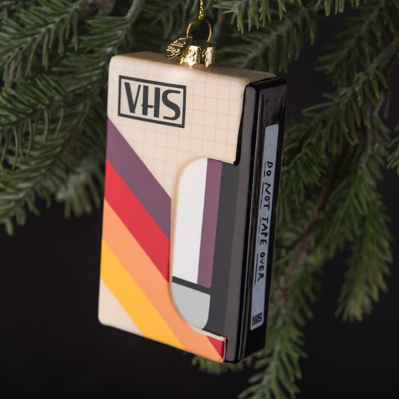Handblown Glass VHS Tape Christmas Ornament: Retro Movie Lover Gift - Etsy
