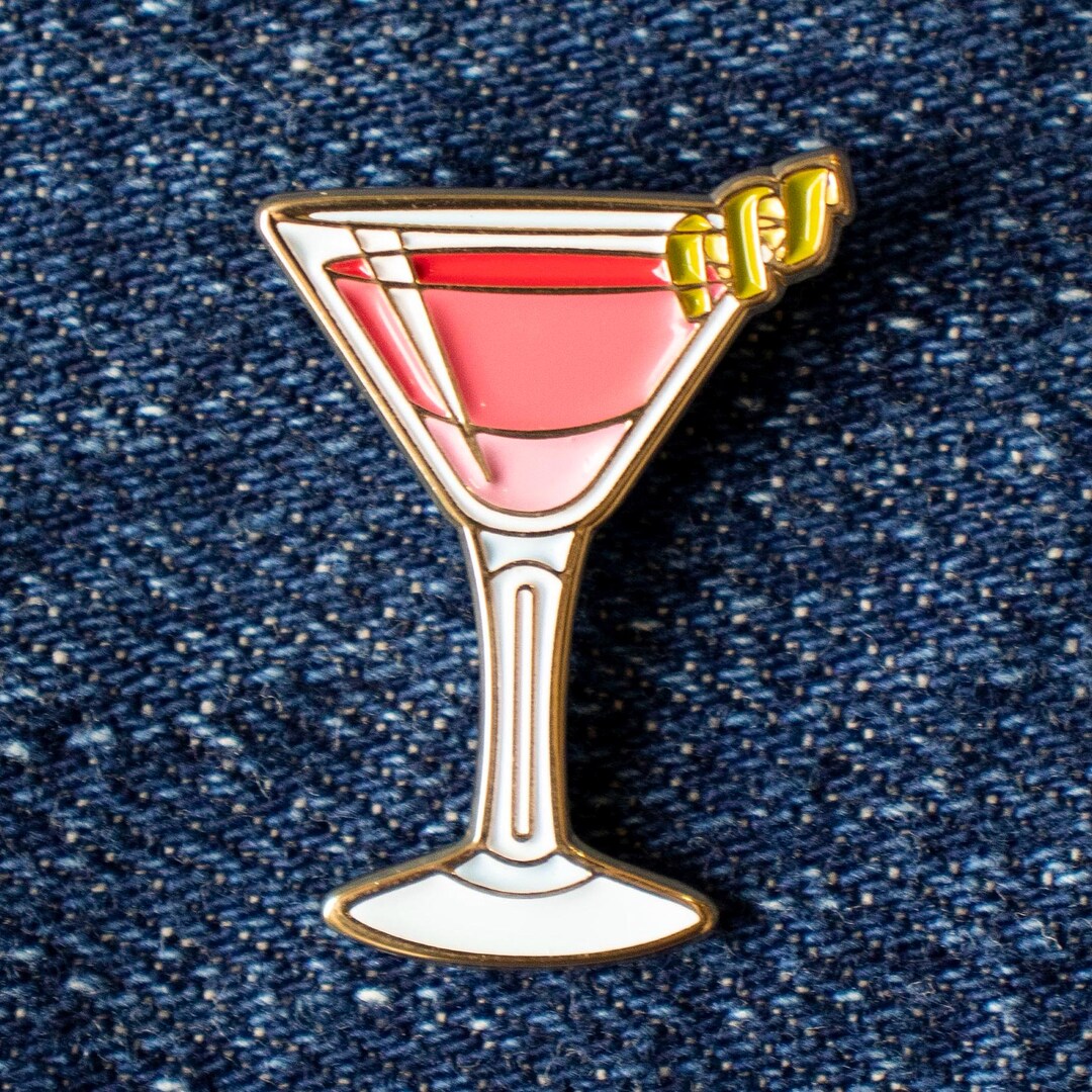 Cosmo Cocktail - Enamel Pin - Cocktail Gift - Etsy
