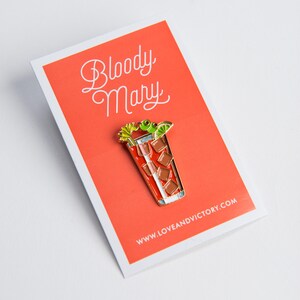 Bloody Mary Cocktail - Enamel Pin - Cocktail Gift - Etsy