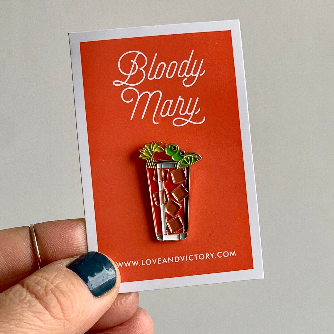 Bloody Mary Cocktail Enamel Pin Cocktail Gift - Etsy