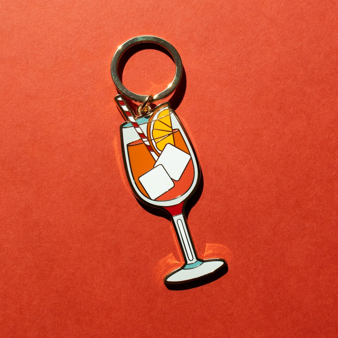 Aperol Spritz Keychain - Foodie Gift - Aperitivo - Cocktail Gift ...