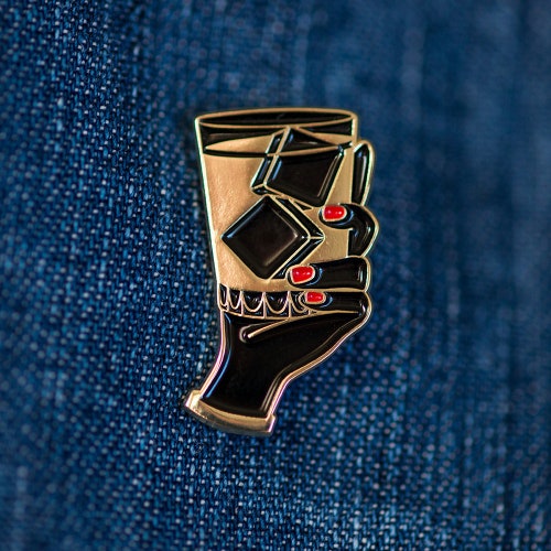 Manhattan Cocktail Enamel Pin - Etsy