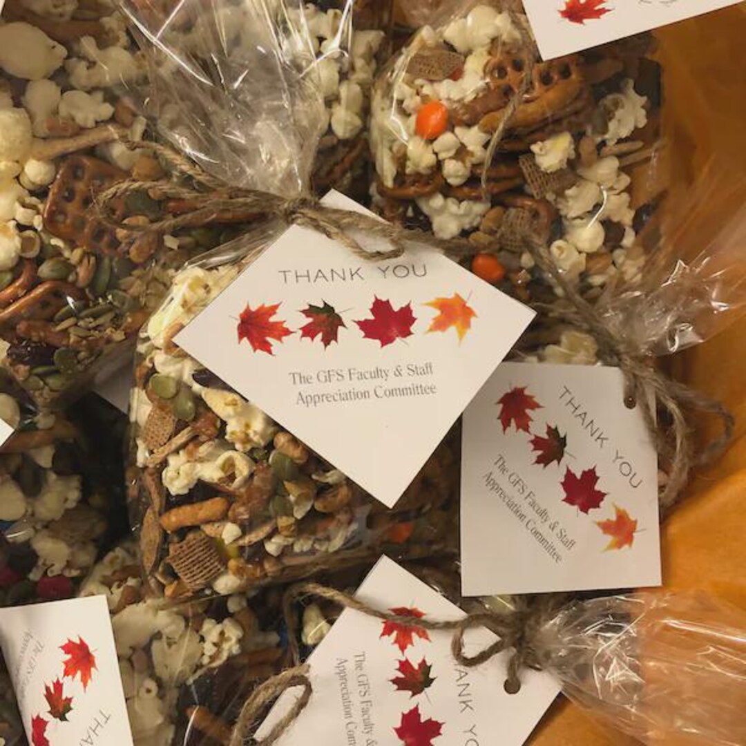 Custom Maple Leaf Thank You Favor Tags: Fall Wedding (PDF/PNG) - Etsy