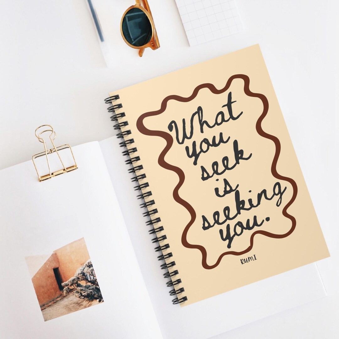 Rumi Quote Spiral Notebook: Inspirational Journal for Writers - Etsy