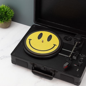 Smiley Face Record Player Slip Mat Turn Table DJ Slip Mat - Etsy