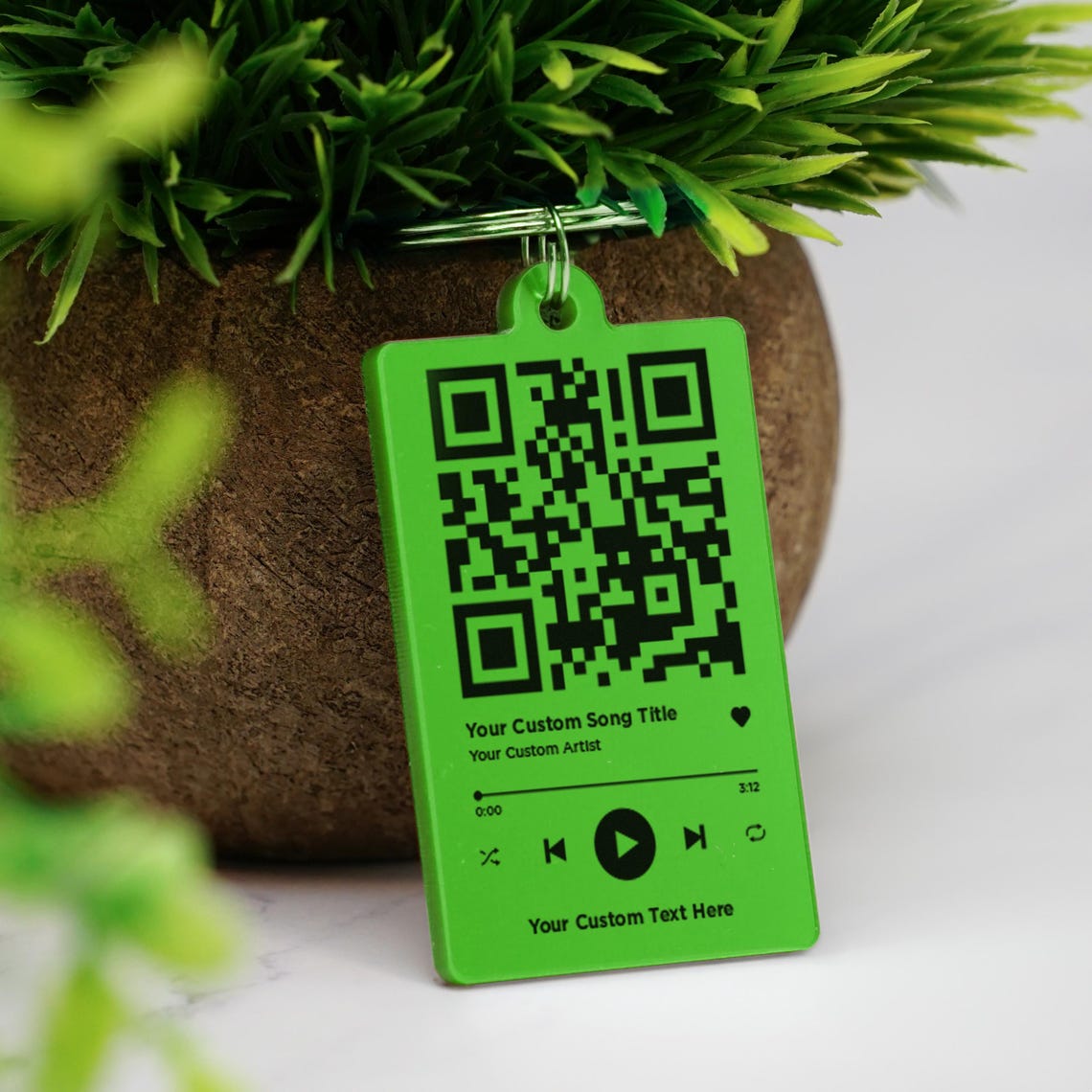 QR Code Song Keychain Scannable Barcode Music Keyring Boyfriend ...