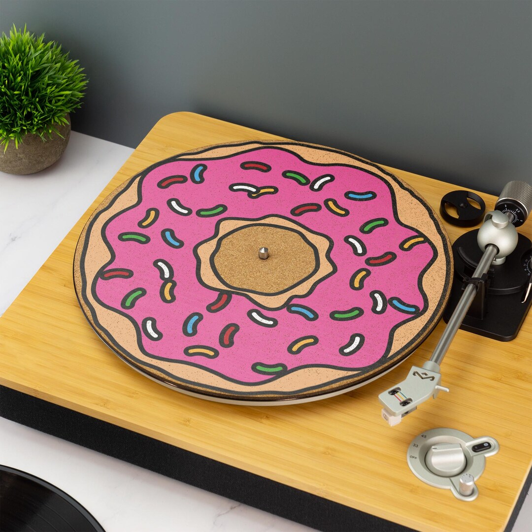 Donut Record Player Slip Mat Doughnut Turn Table DJ Slip Mat - Etsy