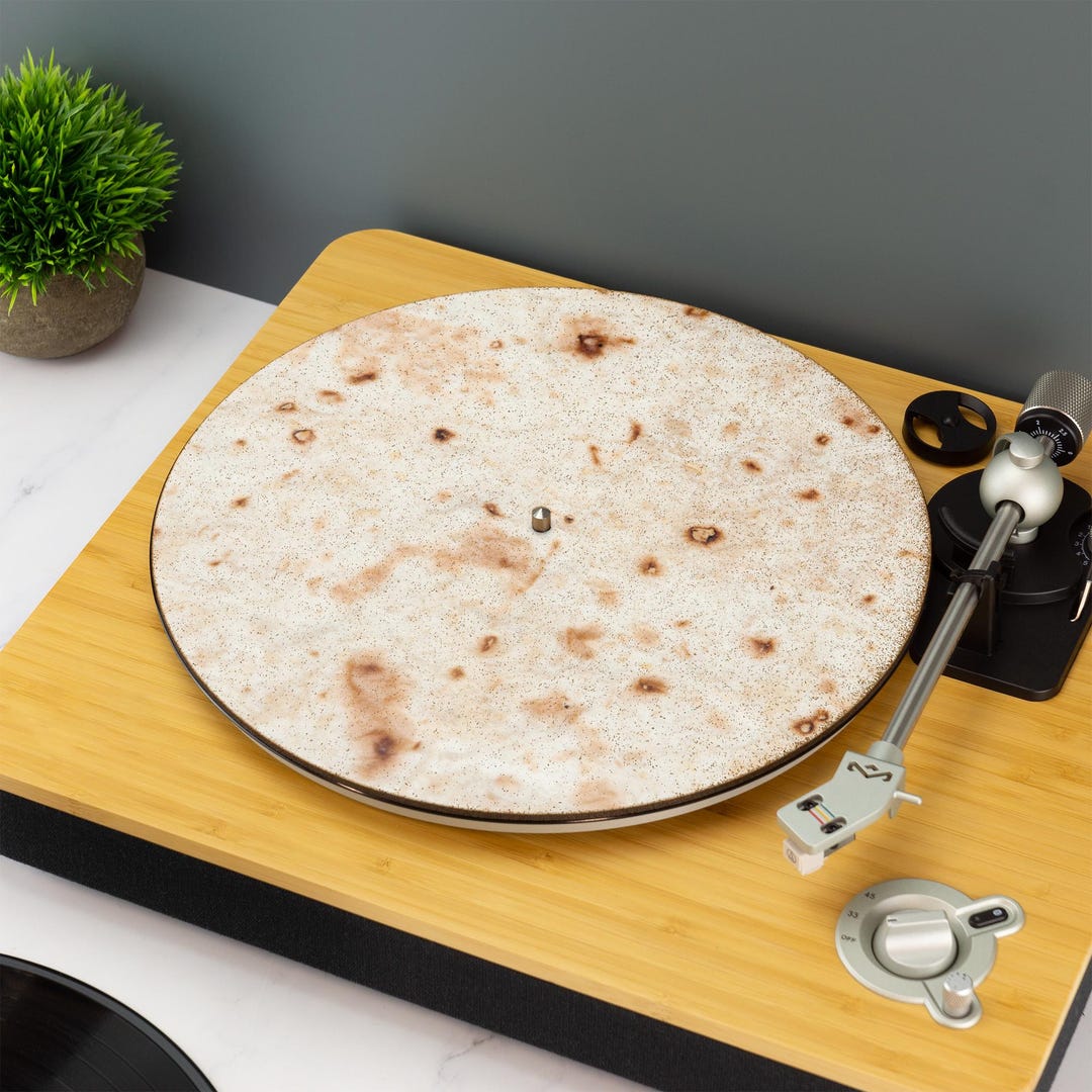 Tortilla Record Player Slip Mat Turn Table DJ Slip Mat - Etsy