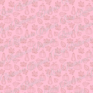 Girly Coquette Fall Themed Wallpaper. Pumpkin and Leaves Pink Fall ...