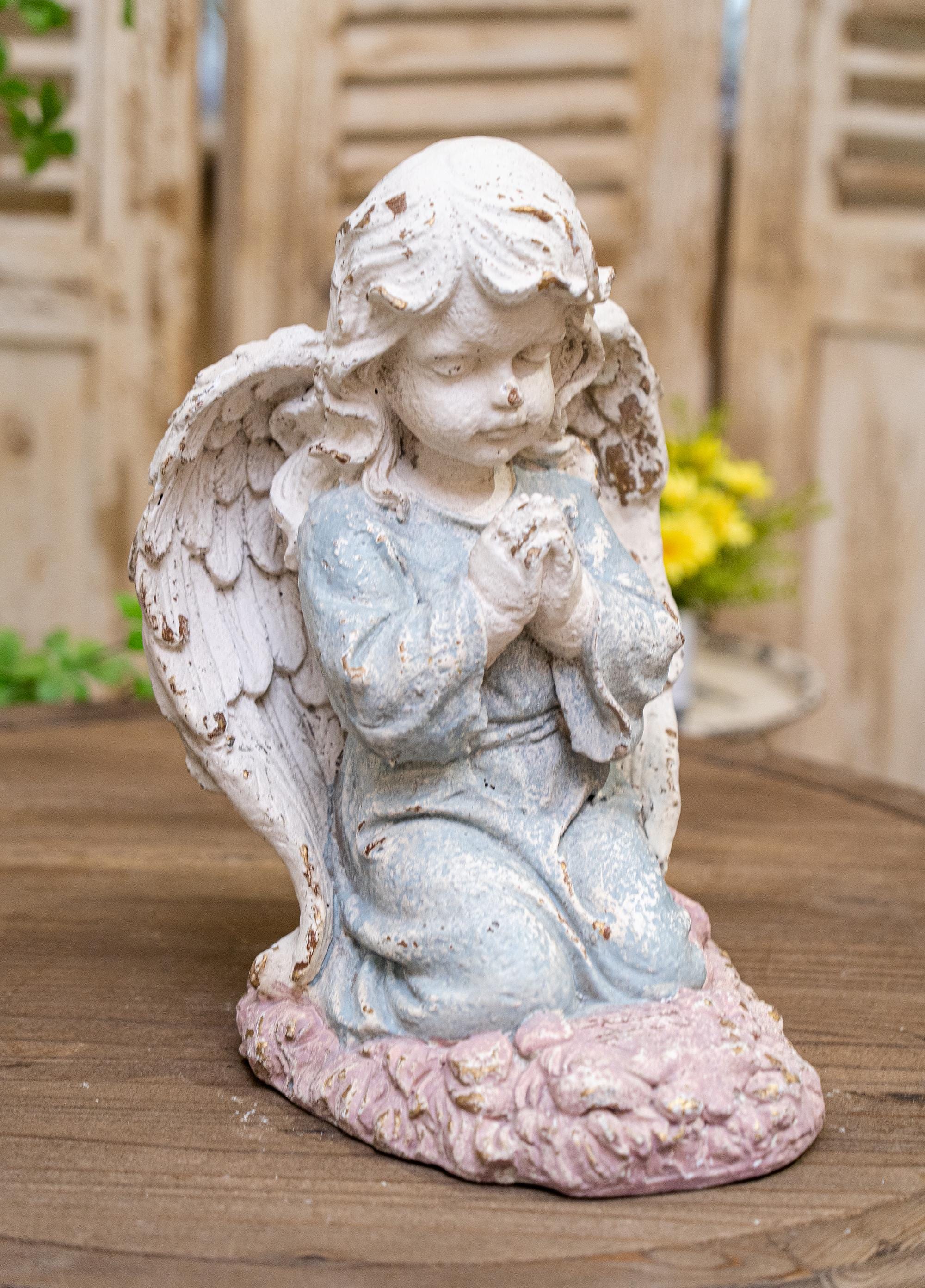 Kneeling Praying Little Angel Statue Cute Guardian Angel Statue Angel ...