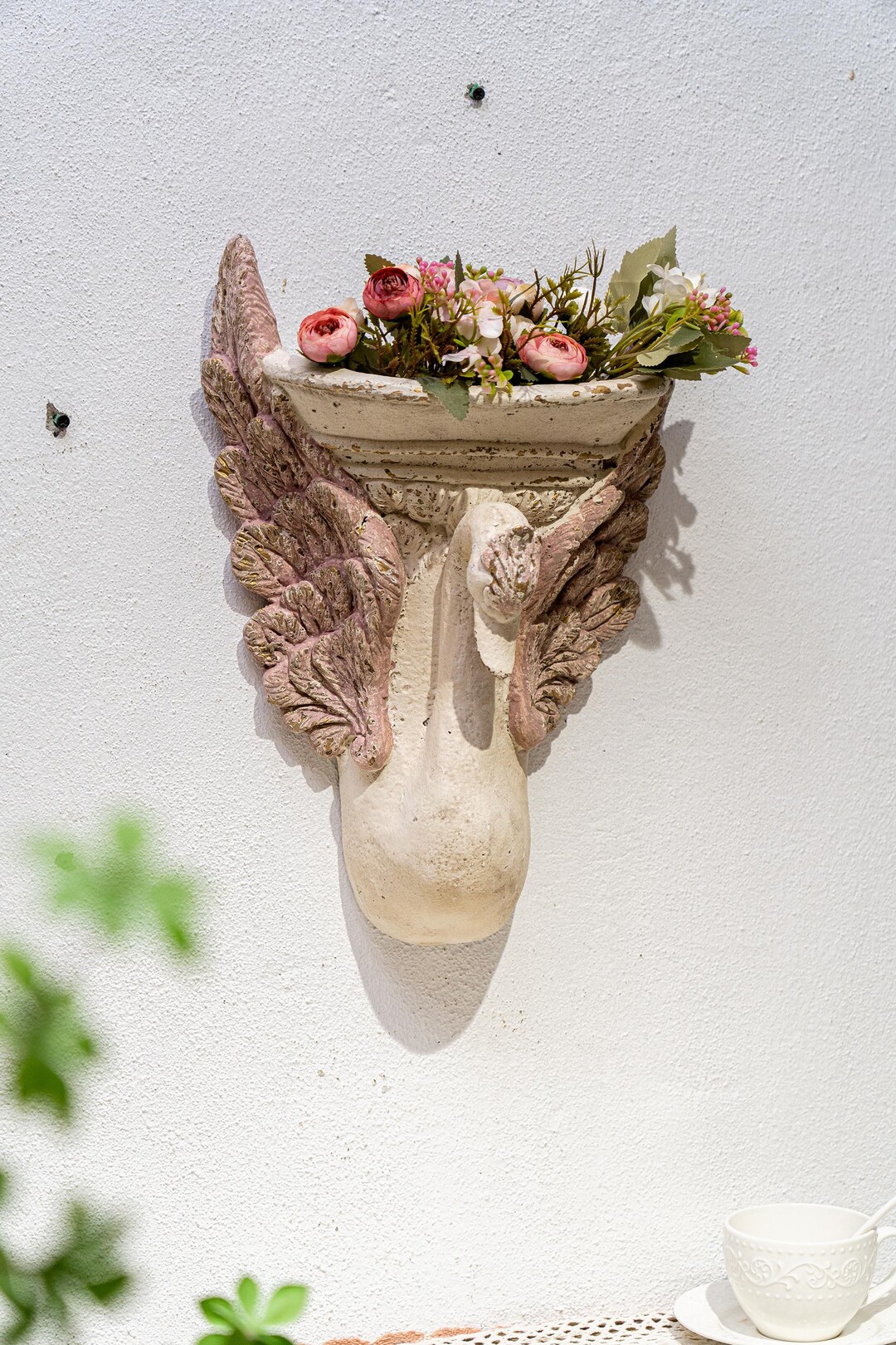 Angel Wings Statue Angel Statue Planter Flower Plant Display Hand ...
