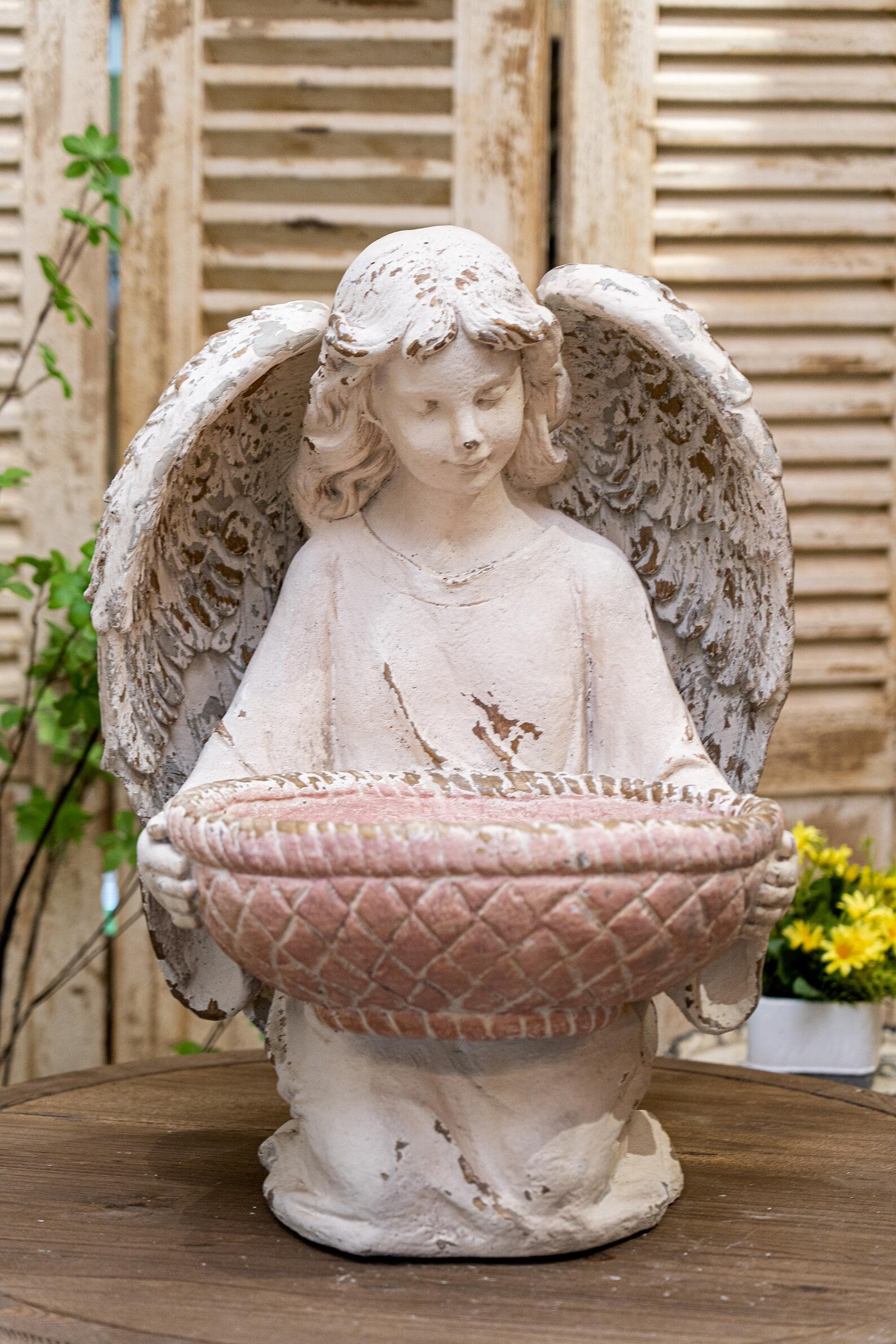 Gypsum Angel Statue With Wings, Religious Christian Decoration, Gift to ...