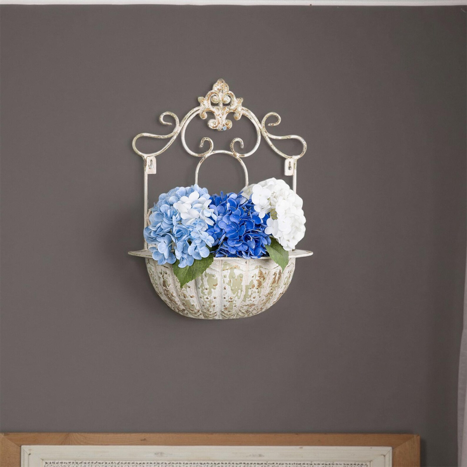 France Style Wall Hanging Decor Flower Pots Plant Displays Flower Pot ...
