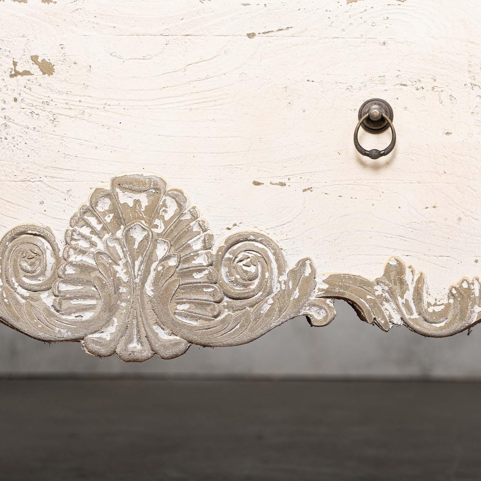 Distressed Double Drawer Storage Cabinet Wooden Storage Cabinet Hand ...