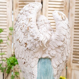 Gift for Catholics Elegant Blue Angel Statue Angel Garden Statue Indoor ...