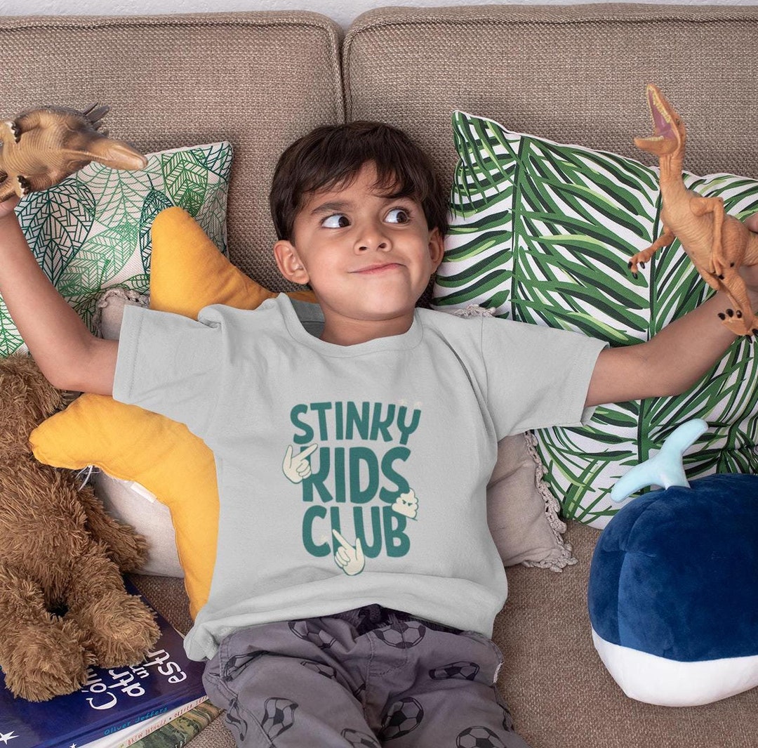 Youth Stinky Kids Club T-shirt Unisex, Graphic Retro Kids Tee, Gift for ...