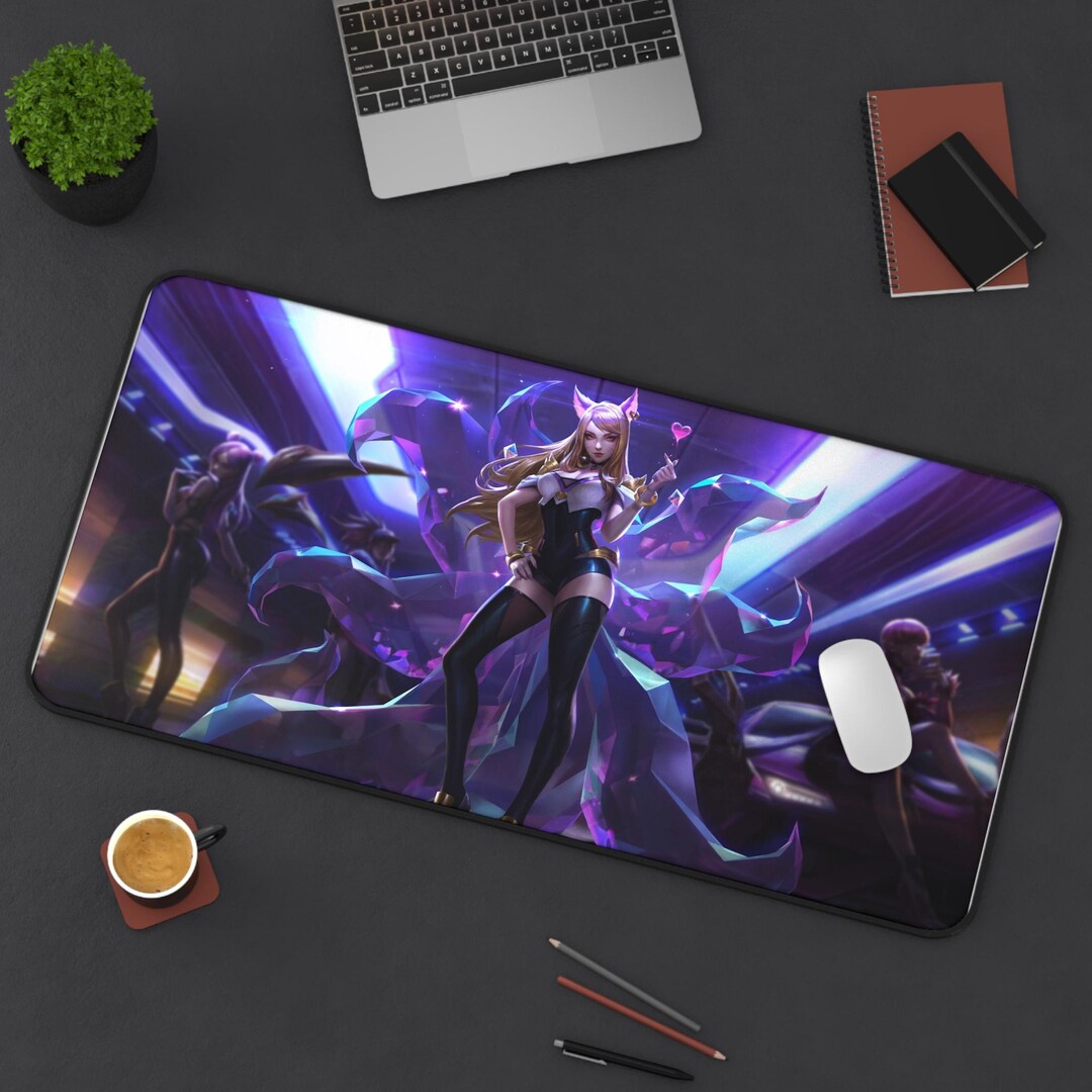 KDA Ahri Exclusive Mouse Pad, Premium League of Legends Desk Mat for Fans - Etsy