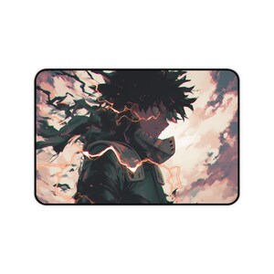 Desk Mat, My Hero Academia Deku Fan Art Design, Gaming Mouse Pad, Desk ...