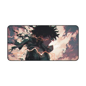 Desk Mat, My Hero Academia Deku Fan Art Design, Gaming Mouse Pad, Desk ...