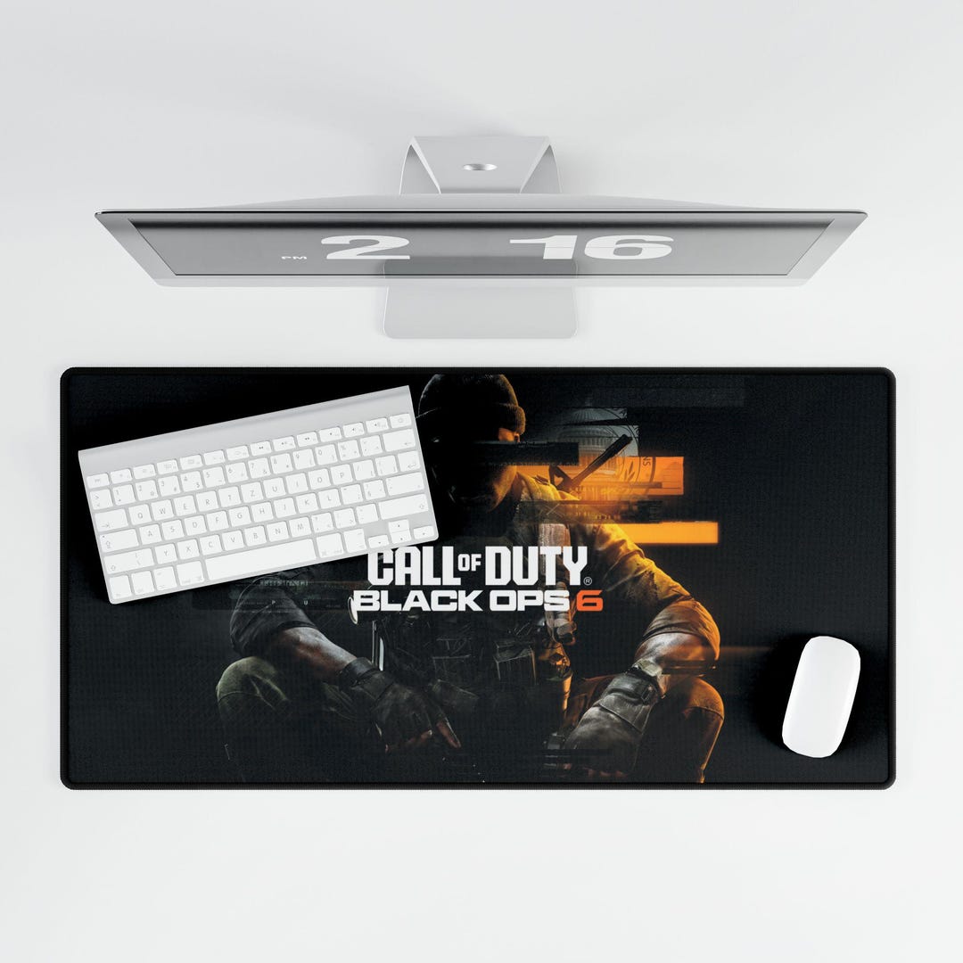 Gaming Desk Mats, Black Ops 6 Game Design Cover, Mouse Pad, Office Desk Accessories, Gamer Gift ...