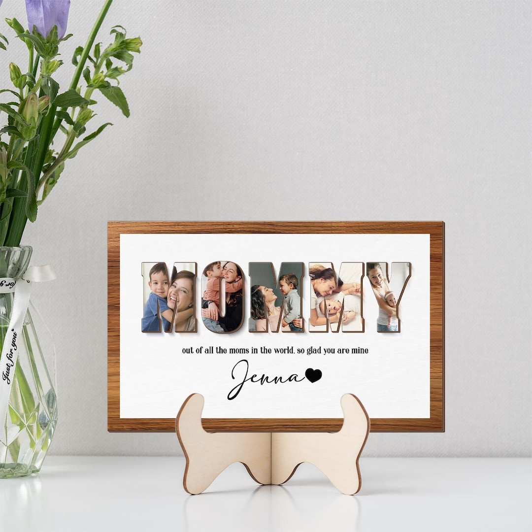 Mom Photo Collage, Mom Photo Frame, Personalized Mom Frame, Mother's ...