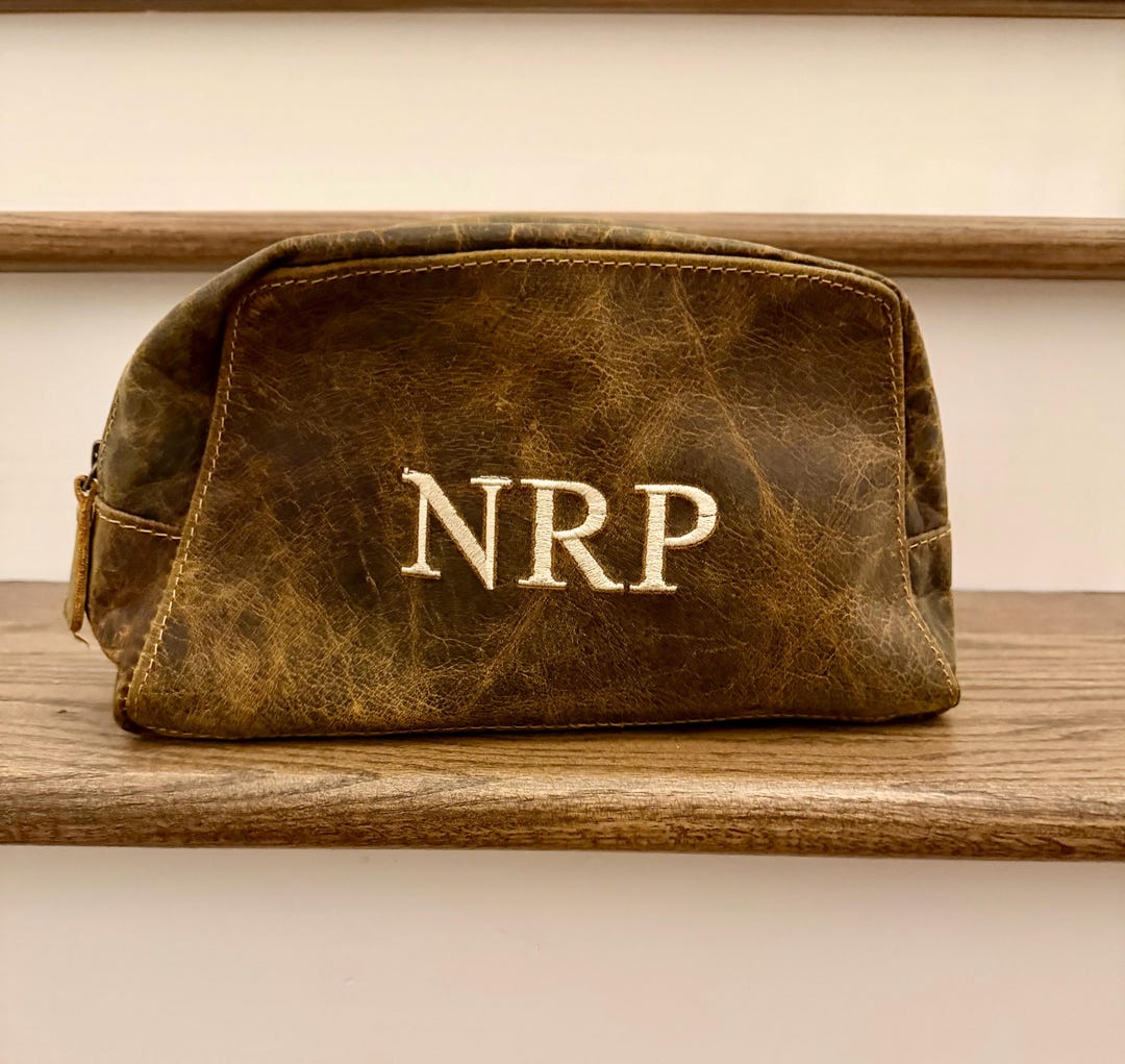 Men's Large Leather Dopp Kit - Etsy