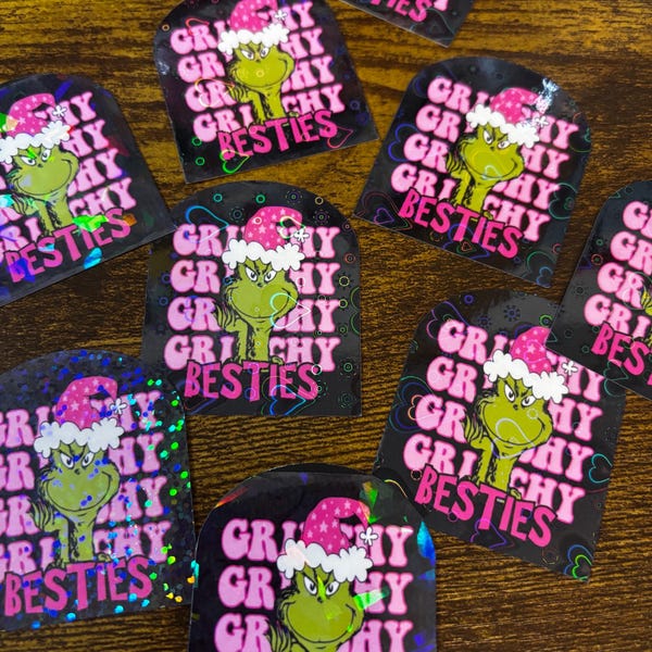 The Grinch Stickers - Etsy