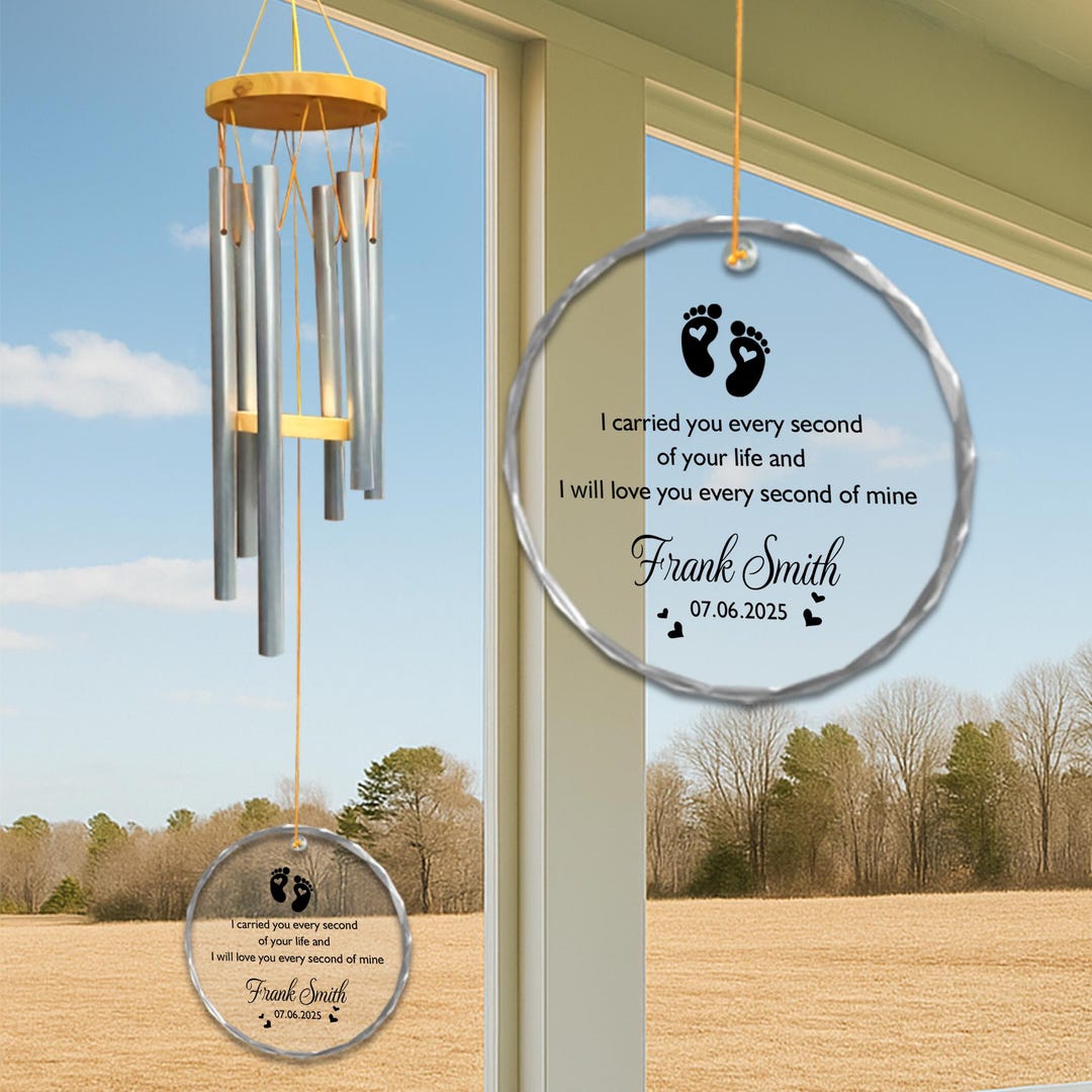 Personalized Baby Memorial Wind Chime, Infant Loss Keepsake Ornament - Etsy