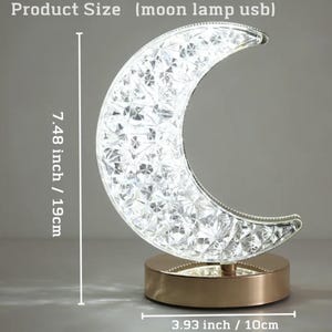 Crescent Moon LED Light - Etsy