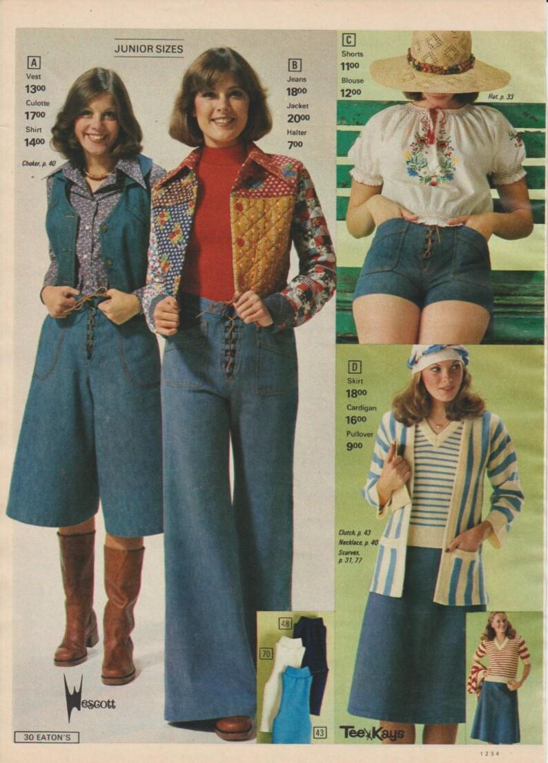Ladies Fashion From Eaton's Catalogs 1967-1976 Digital Download ...