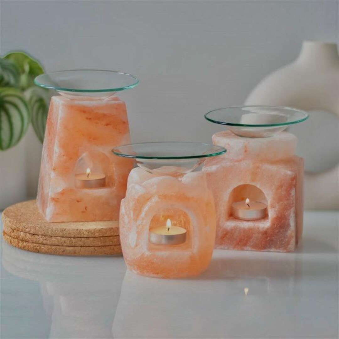 Lotus Flower Shaped Himalayan Salt Wax Burner /autumnal/minimalistic ...