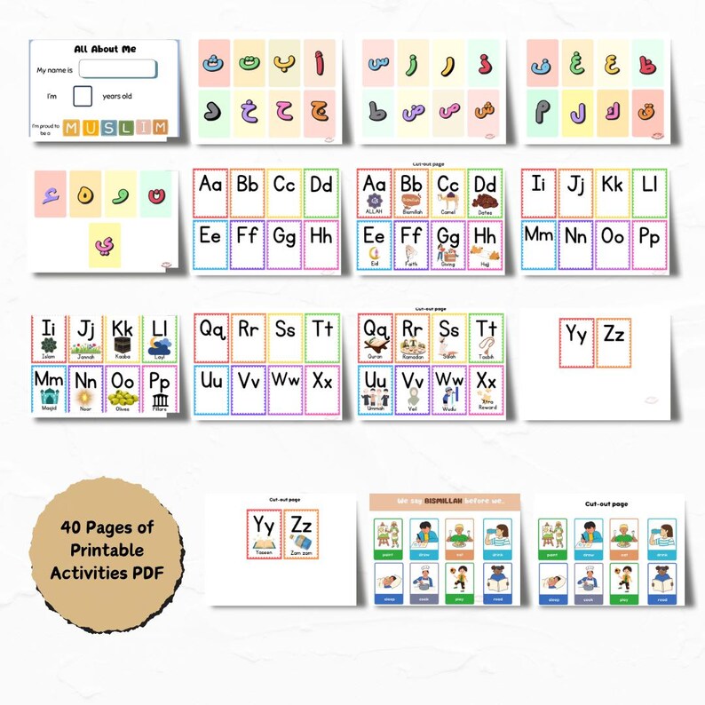 Islamic Busy Book for Toddlers, Islamic Toddler Busy Book, Preschool ...