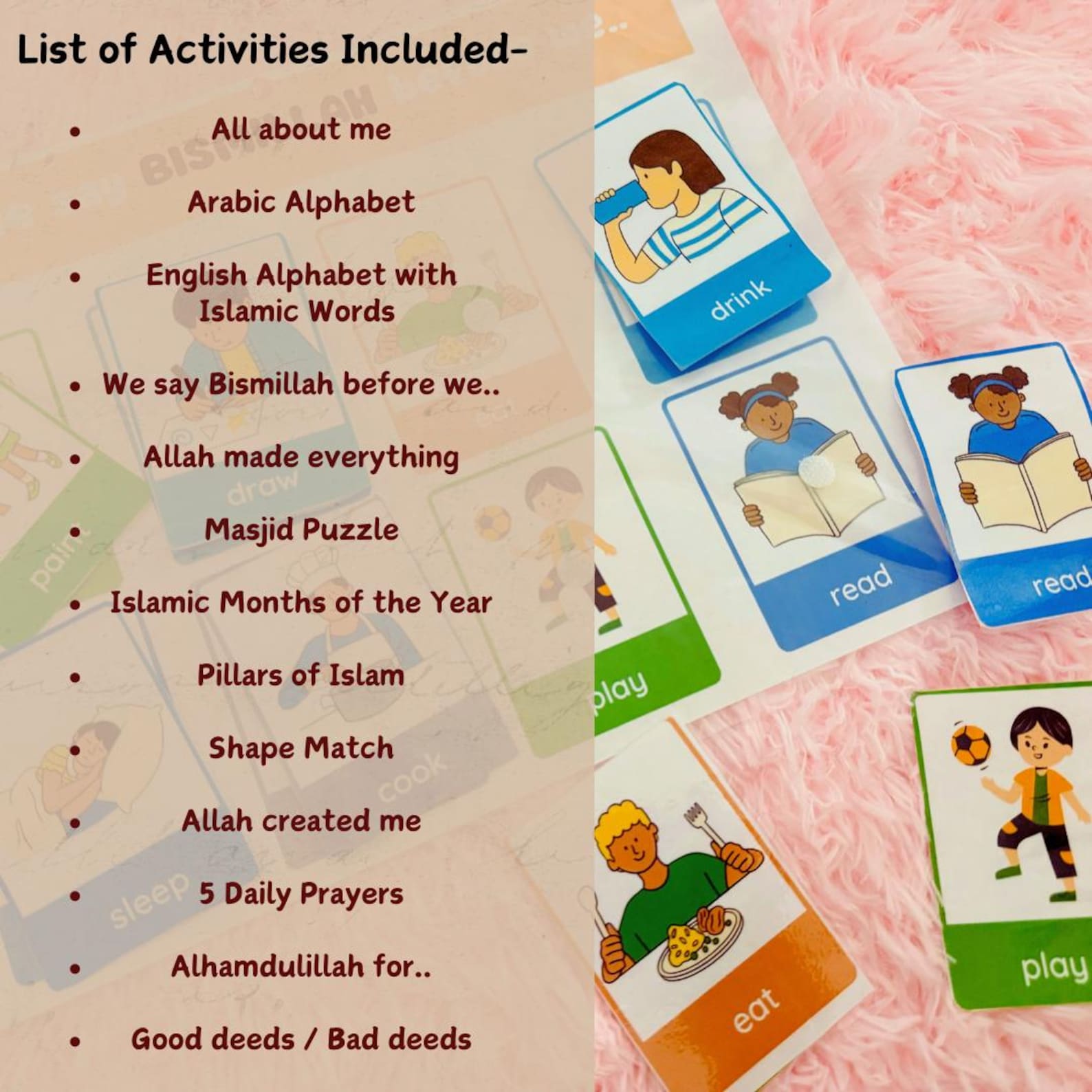 Islamic Busy Book for Toddlers, Islamic Toddler Busy Book, Preschool ...