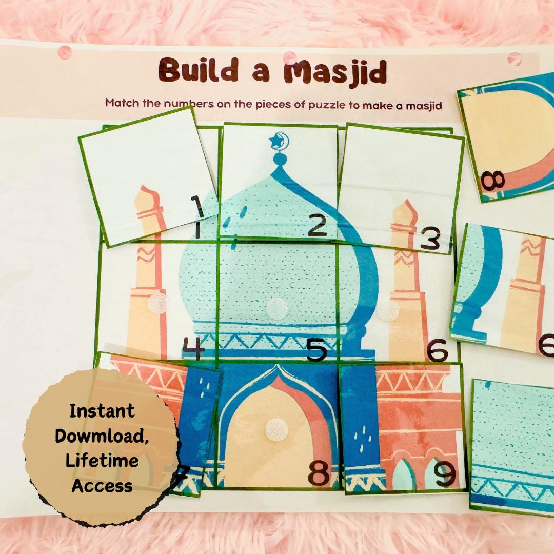 Islamic Busy Book for Toddlers, Islamic Toddler Busy Book, Preschool ...