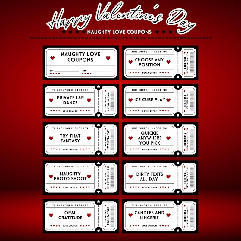 Sexy Coupons Printable - Etsy