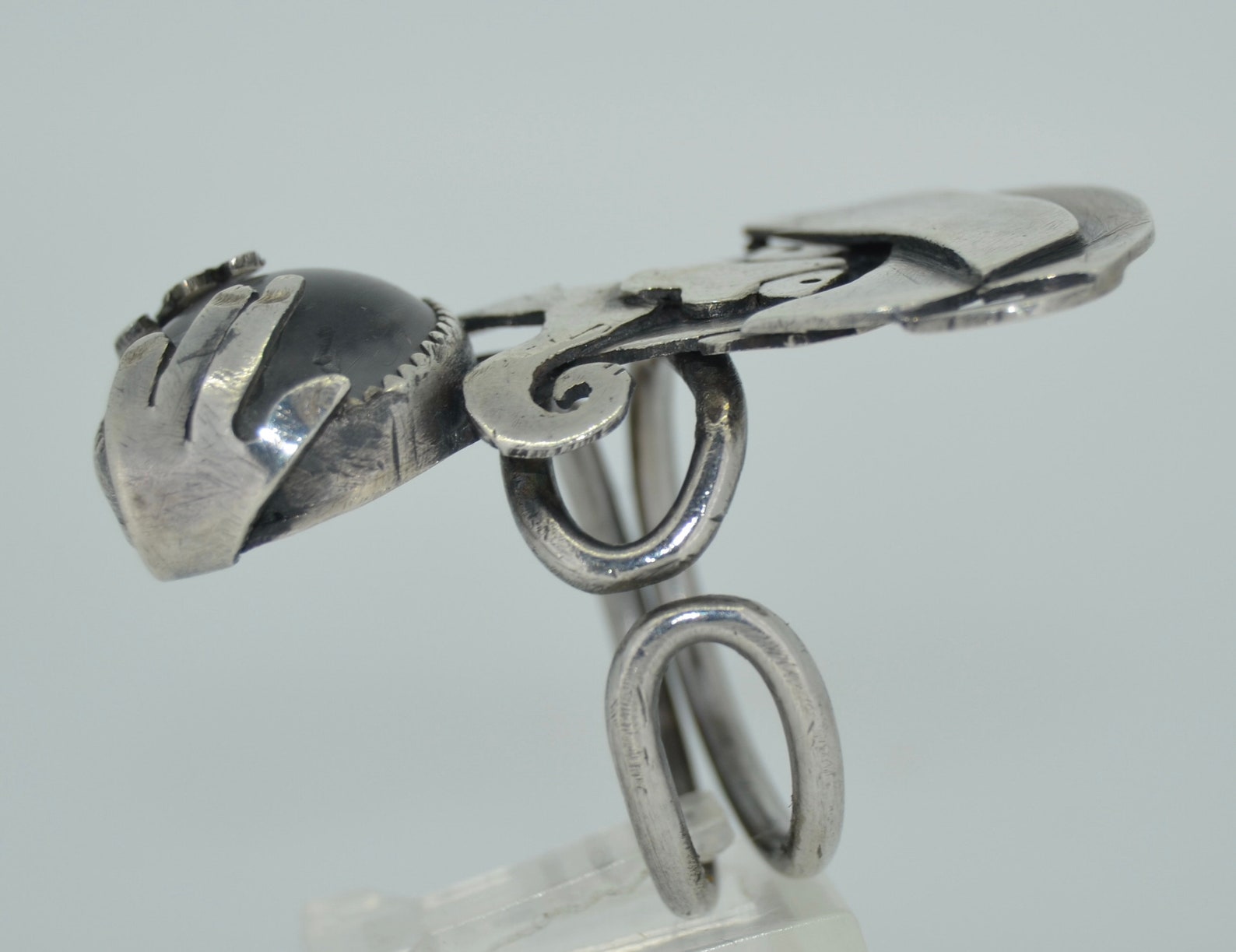 Sterling Silver Genie & Crystal Ball Ring - Etsy