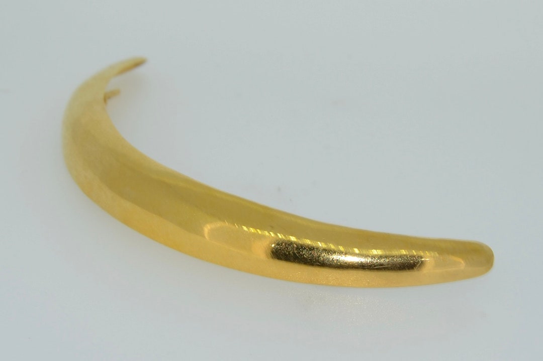 Extra Large 14K Solid Gold Hair Clip - Etsy