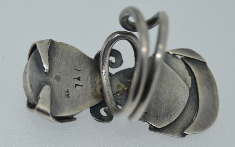 Sterling Silver Genie & Crystal Ball Ring - Etsy