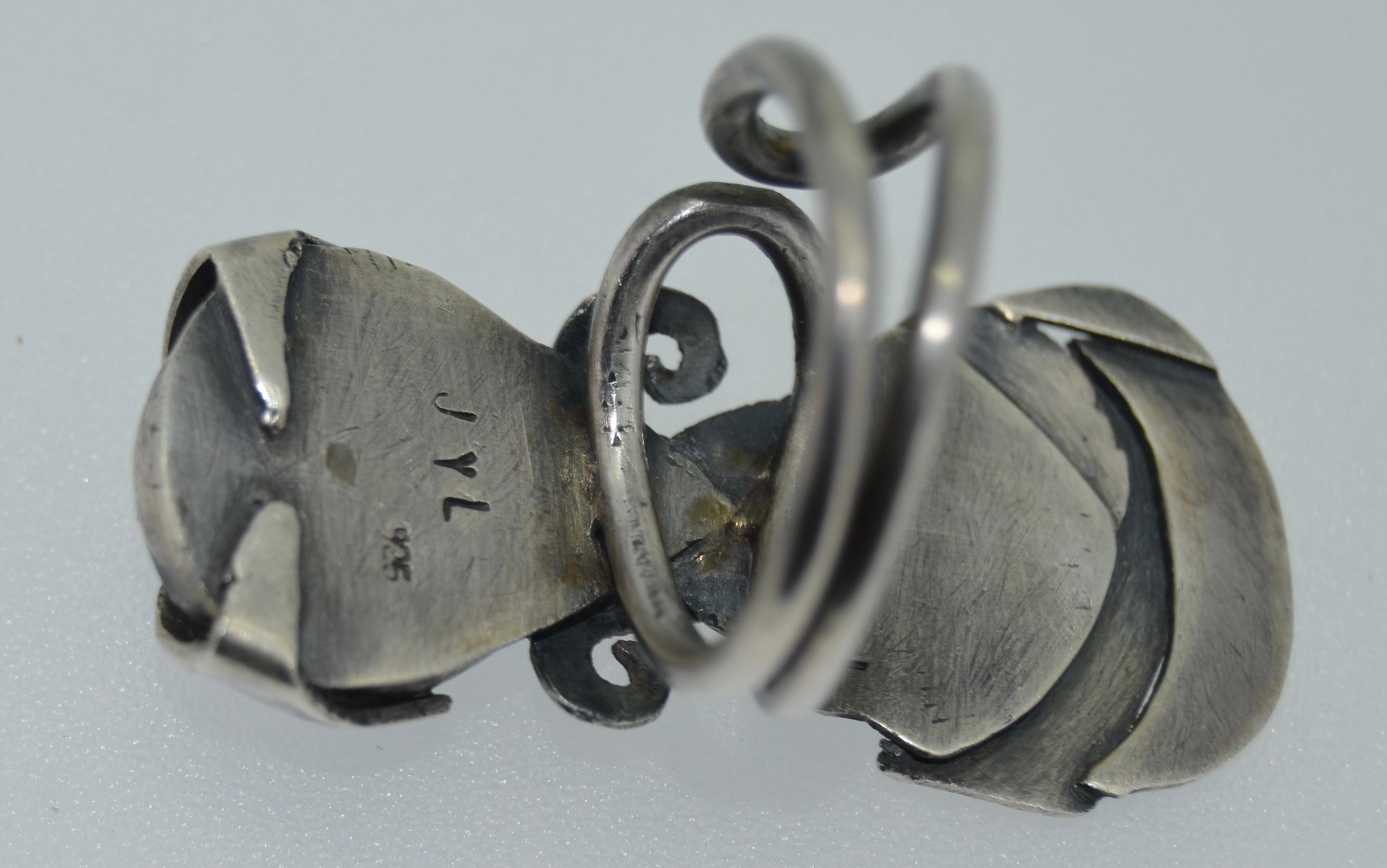 Sterling Silver Genie & Crystal Ball Ring - Etsy