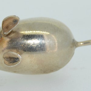 Whimsical Puffy Sterling Silver Mouse Earrings & Brooch Set - Etsy