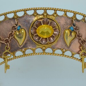 Super Rare 14K Jeweled Gypsy Hair Comb Tiara - Etsy