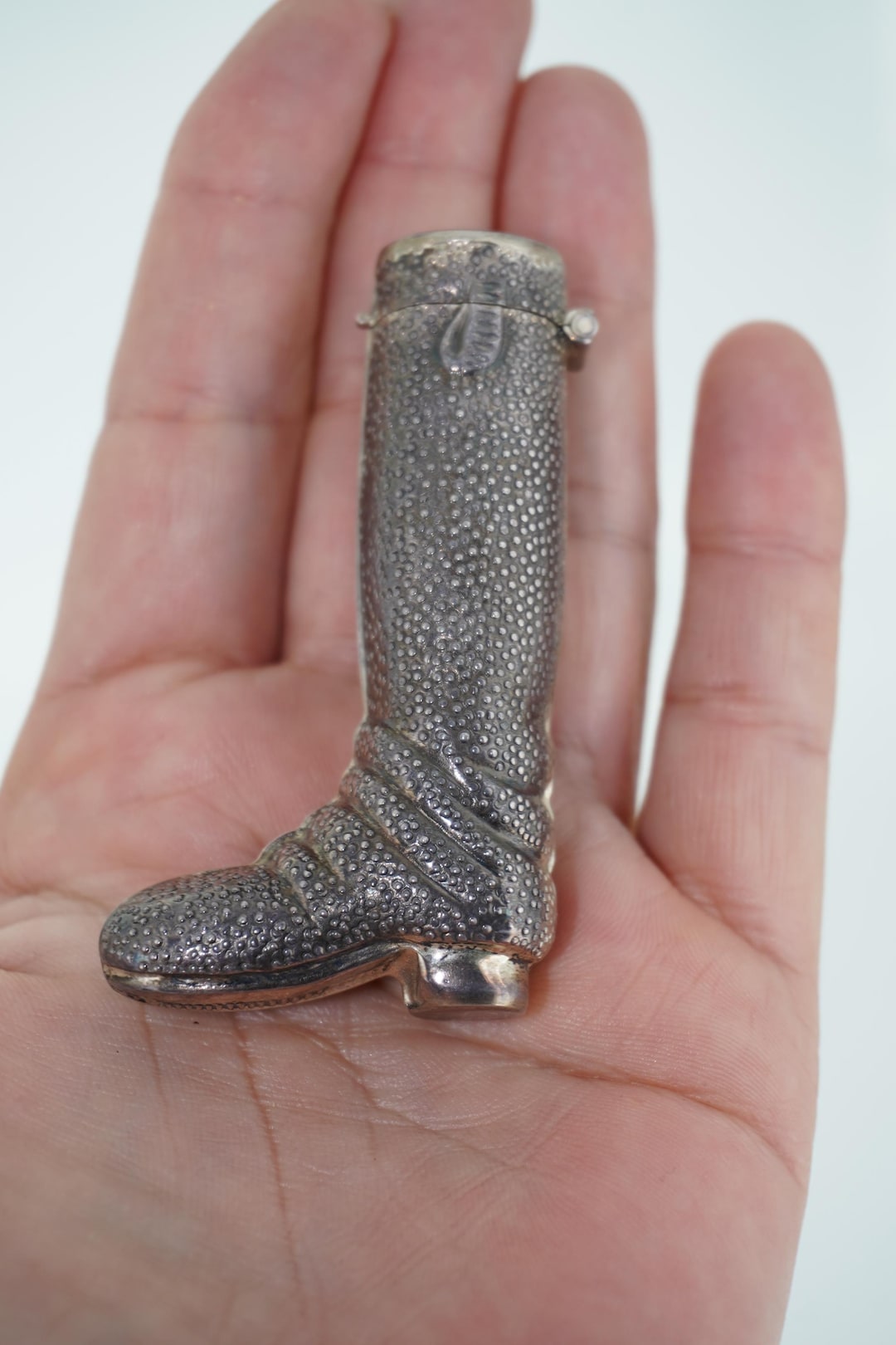 Vintage Sterling Silver Ari Norman Boot Match Safe - Etsy